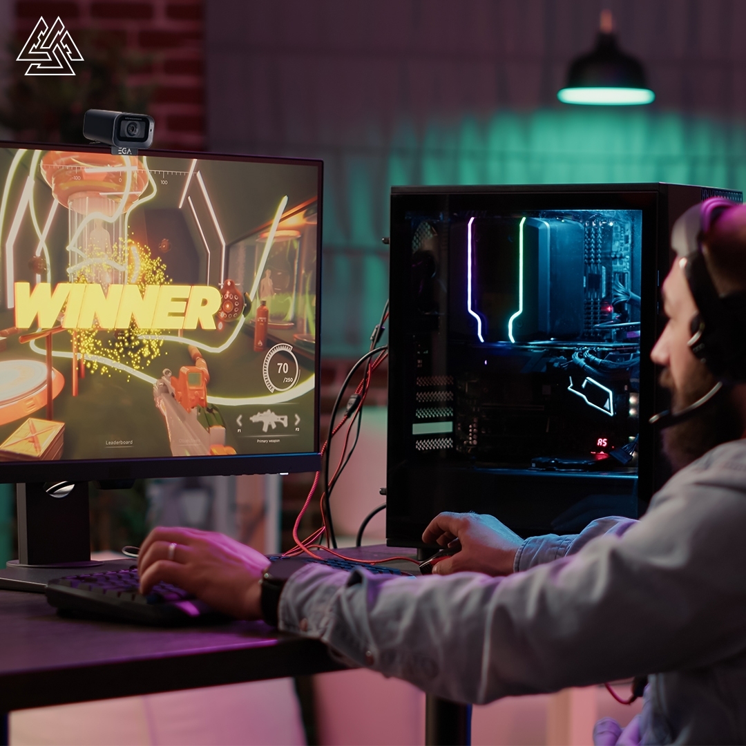 EGA TYPE GW1 Pro Webcam กล้องเว็บแคม 2K Quad HD โฟกัสอัตโนมัติ พร้อมไมโครโฟนตัดเสียงรบกวน ของแท้ ...