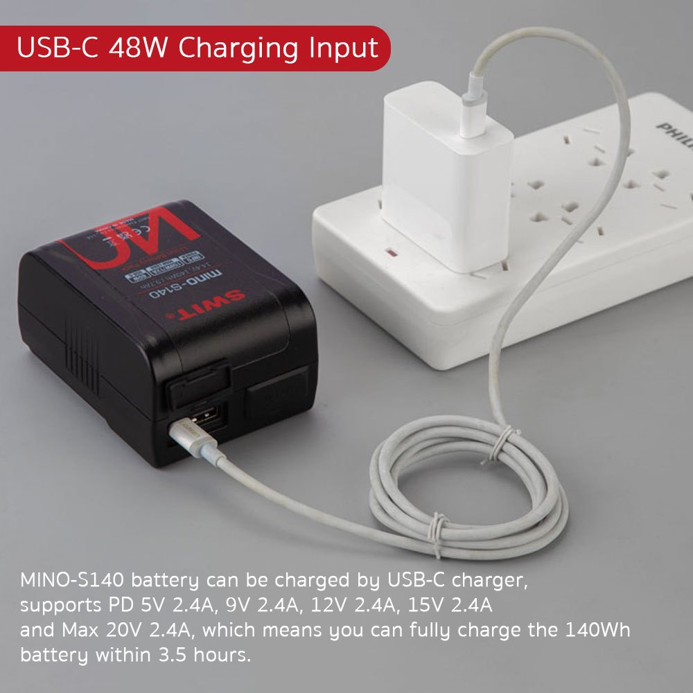 SWIT MINO-S140 140Wh Pocket V-mount Battery Pack ประกันศูนย์ไทย 2 ปี ...