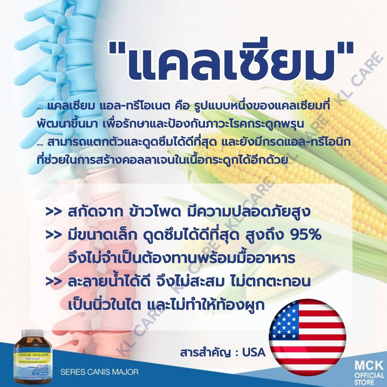 Calcium L-Threonat Collagen แคลเซียม แอลทรีโอเนต ไทพ์-ทู คอลลาเจน SERES ...