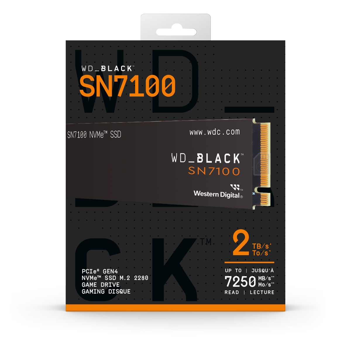 WD Black SN7100 SSD 500GB PCle4x4 NVMe M.2 2280 R: 7,250 MB/s W: 6,900 MB/s(WDS500G4X0E) เอสเอ ...