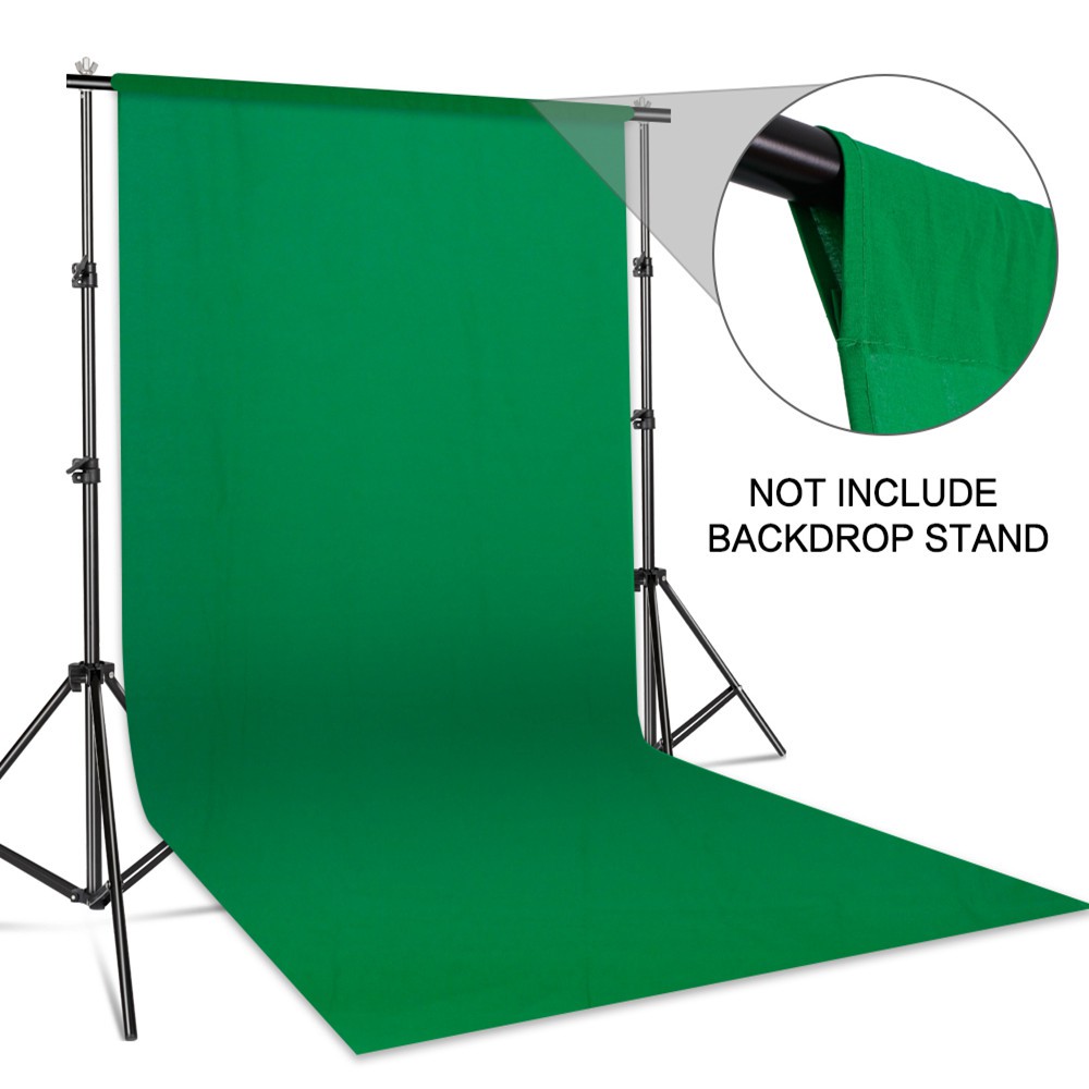 Green Screen Backdrop 2x3m White/Black/Green Background Cloth with 4pcs ...