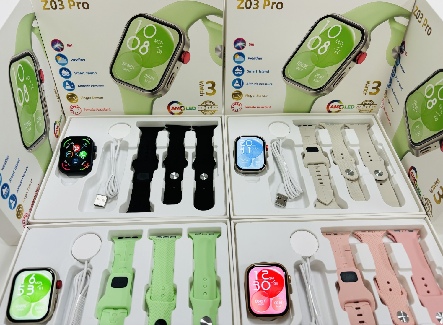 Smart Watch Z03 Pro HUAWEI WATCH FIT 3 รุ่นเดียวกัน Water Proof นาฬิกาอัจฉริยะ รองรับภาษาไทย ...