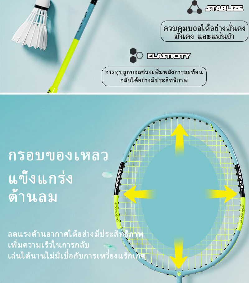 ชุดไม้แบดมินตัน】ALP SZZ Gemini 4U G5 คาร์บอนไฟเบอร์ 100% สําหรับผู้ ...