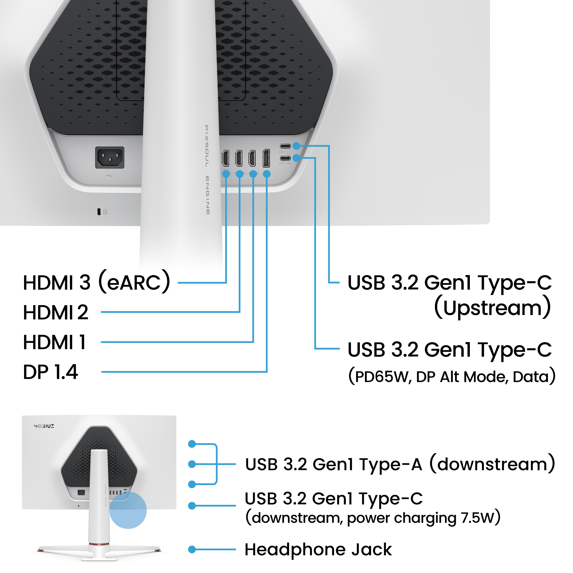 BenQ MOBIUZ EX271U 27" 4K 165Hz IPS eARC HDRi Gaming Monitor with Color ...