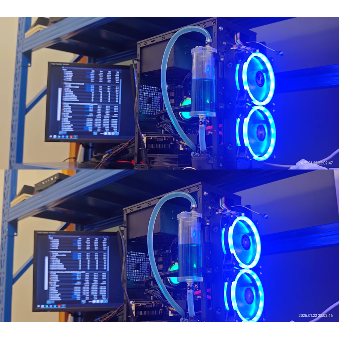 ชุดน้ำเปิด ชุดน้ำสายยาง สำหรับคอมพิวเตอร์ หม้อน้ำ2ตอน ชุดน้ำCPU DIY Computer water cooling ...