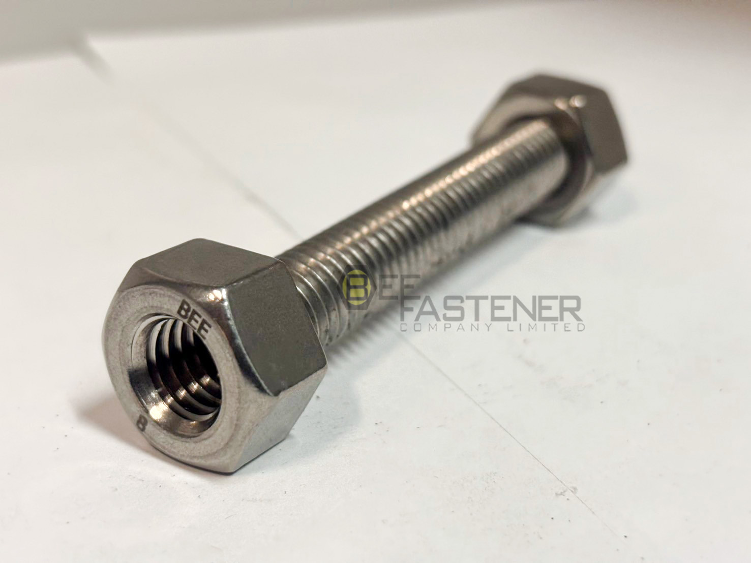 Stud bolt + 2 Heavy Hex Nut ASTM A320 Gr. B8 /A194 สตัดโบลท์+น็อต (1 ...
