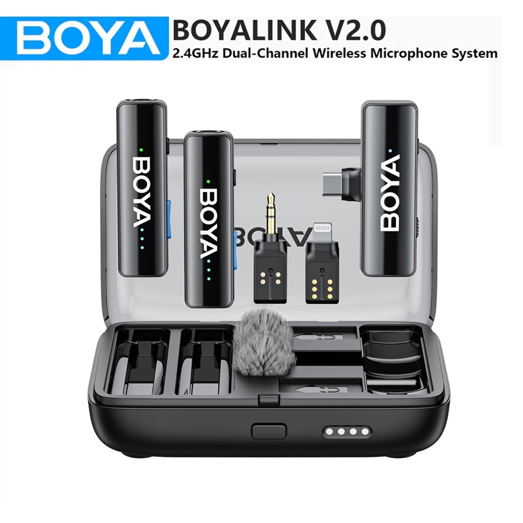 BOYA BOYALINK V2.0 Wireless ไมค์สำหรับกล้อง รับประกันศูนย์ 2 ปี ...