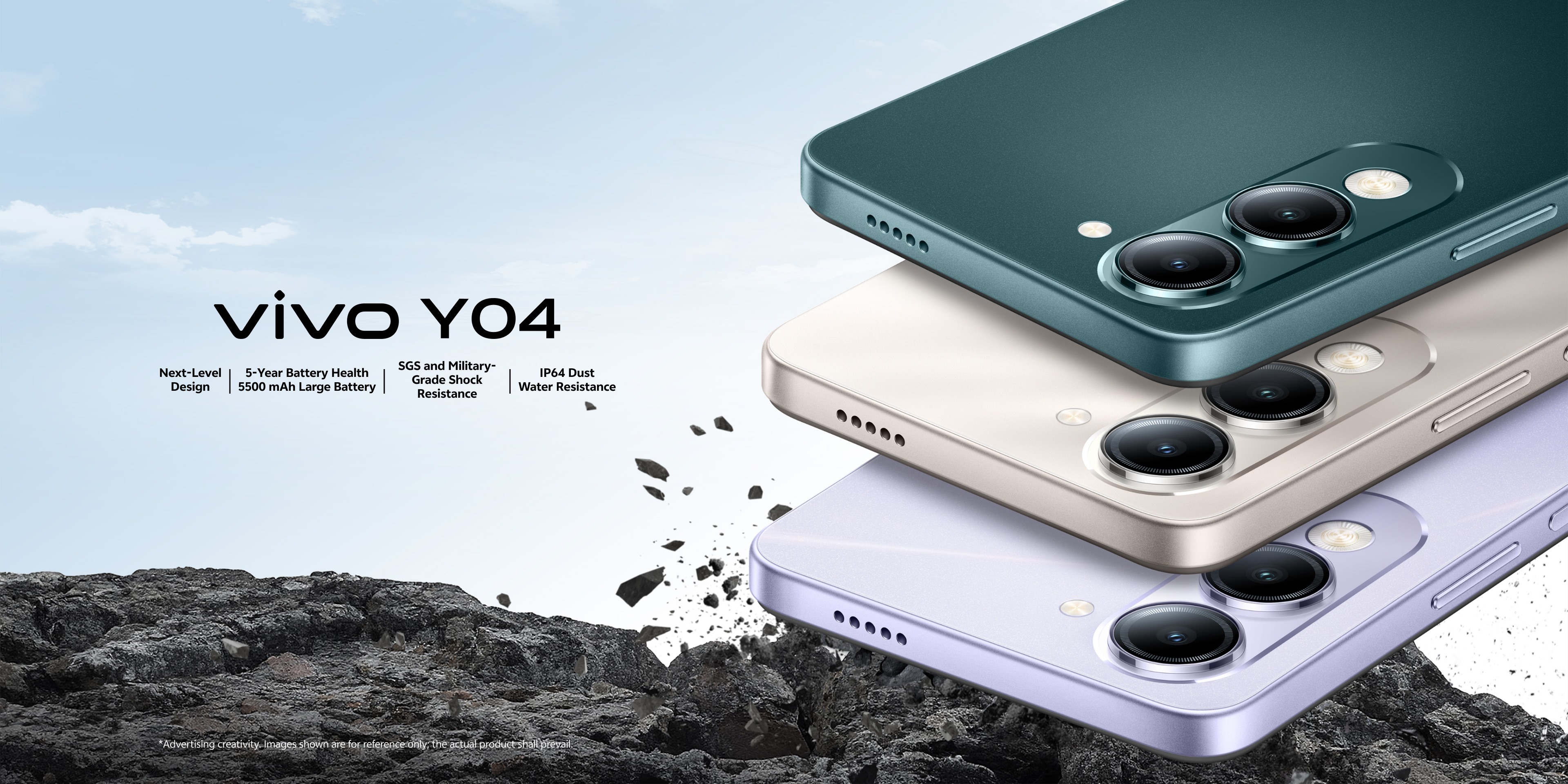 Vivo Y04 (4/64GB) แถมฟรีประกันจอแตก (สินค้ารับประกันศูนย์ 1ปี) | Shopee Thailand