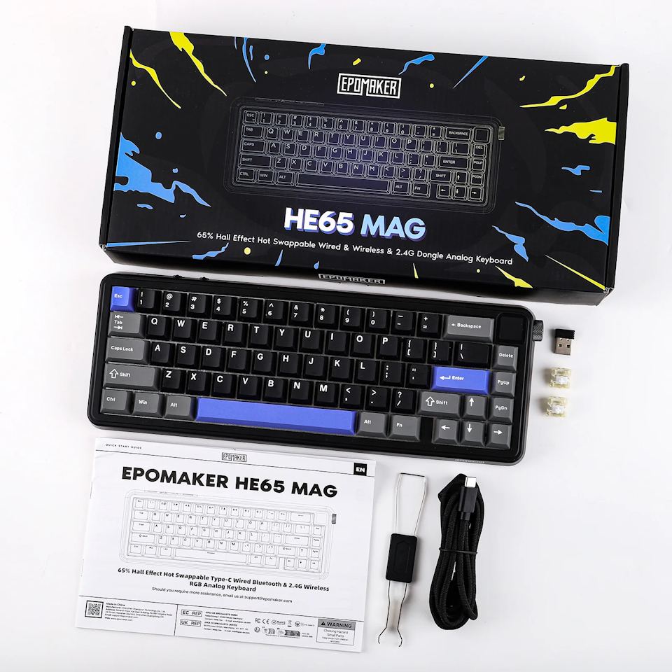 [ของแท้ 100%] EPOMAKER HE65-Mag คีย์บอร์ด Magnetic Switch | เชื่อมต่อ 3 ...
