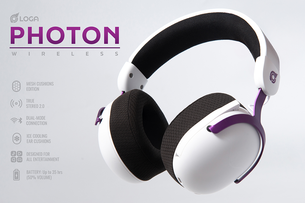 LOGA PHOTON Wireless Gaming Headset มีสีใหม่สีขาว | Shopee Thailand