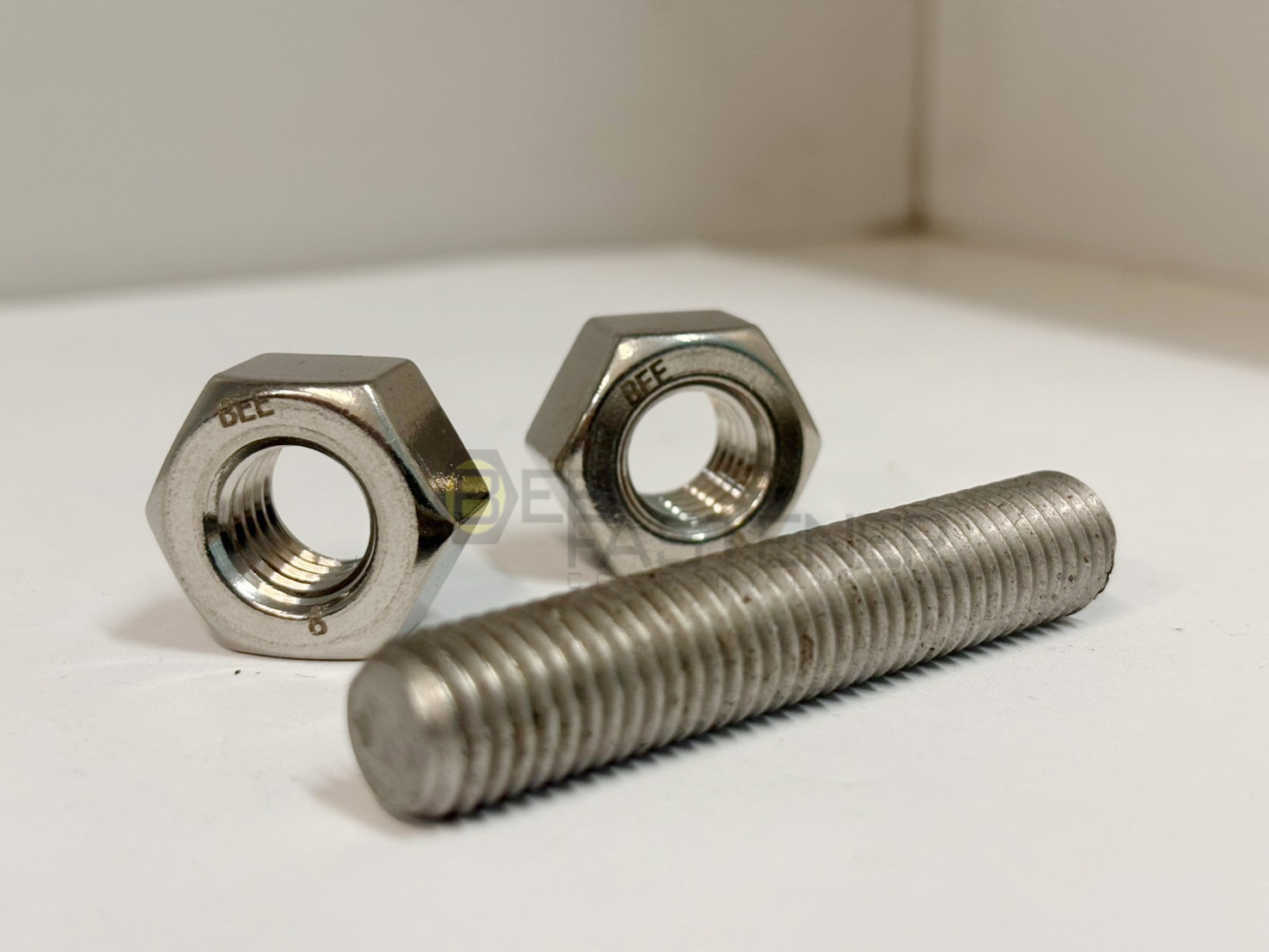 Stud bolt + 2 Heavy Hex Nut ASTM A320 Gr. B8 /A194 Gr.8 สตัดโบลท์+น็อต ...