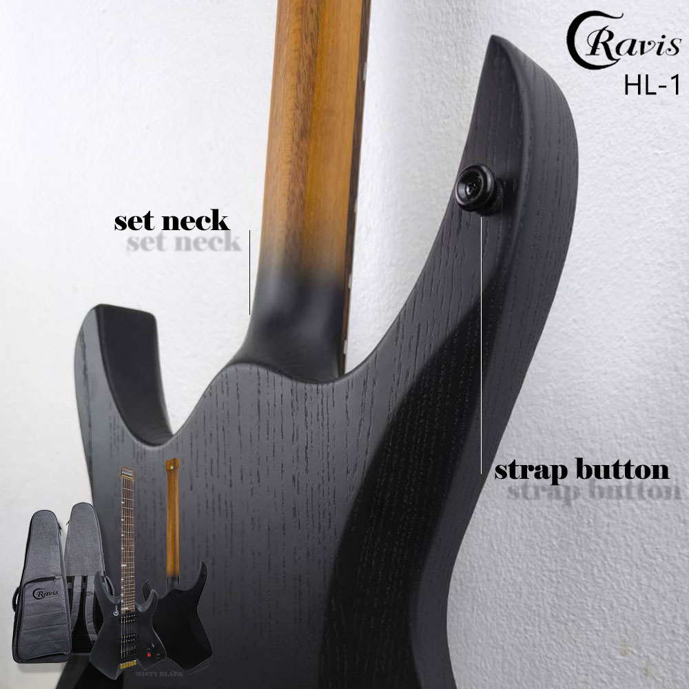ใหม่ Cravis HL-1 Headless กีต้าร์ไฟฟ้าหัวตัด พร้อมกระเป๋า เซตอัพ จัดส่ง ...