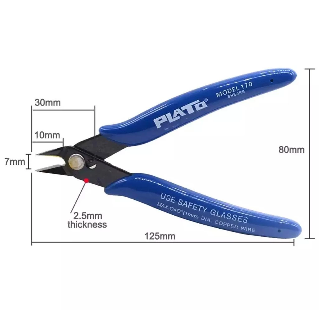 MaAnt คีมตัดขนาดเล็ก รุ่น170 คีมอเนกประสงค์ คีมตัดโมเดล คีมตัดลวด คีมตัดสายไฟ คีมปากคีบด้านข้าง ...