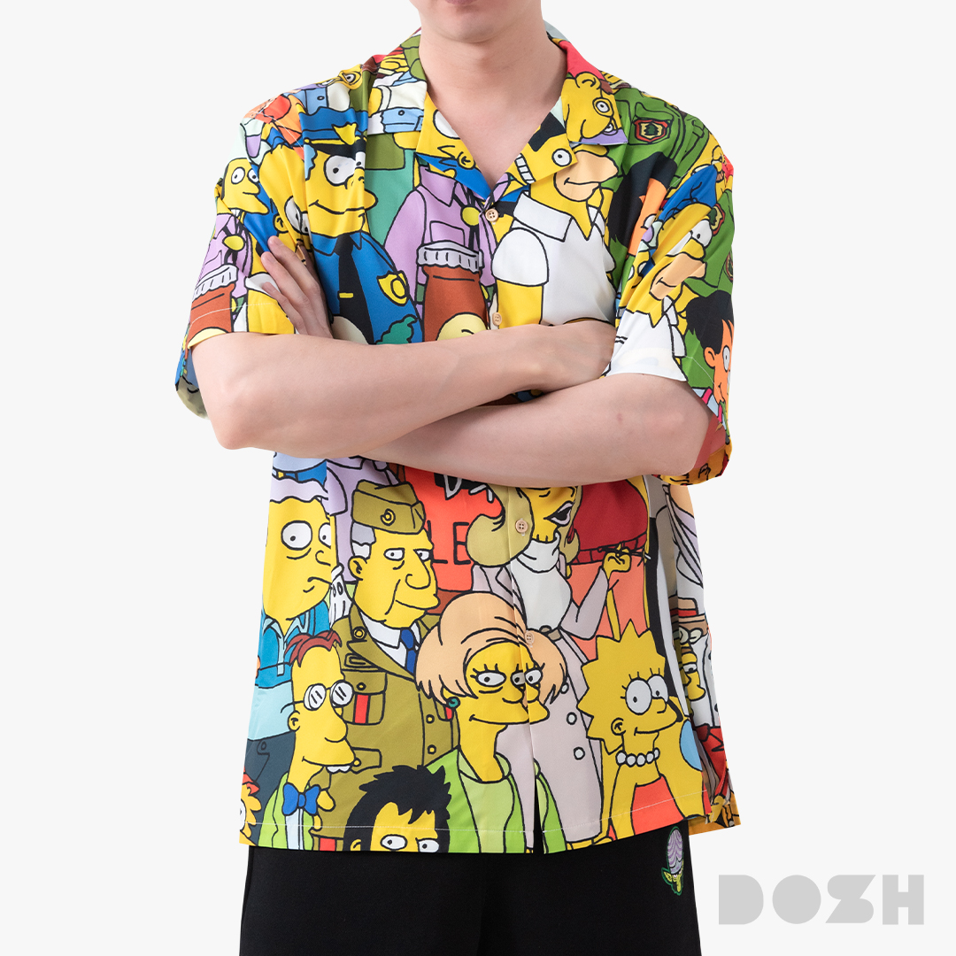 DOSH MEN'S HAWAII THE SIMPSONS เสื้อเชิ้ตฮาวาย DSIMS5000-YE (S-XL ...
