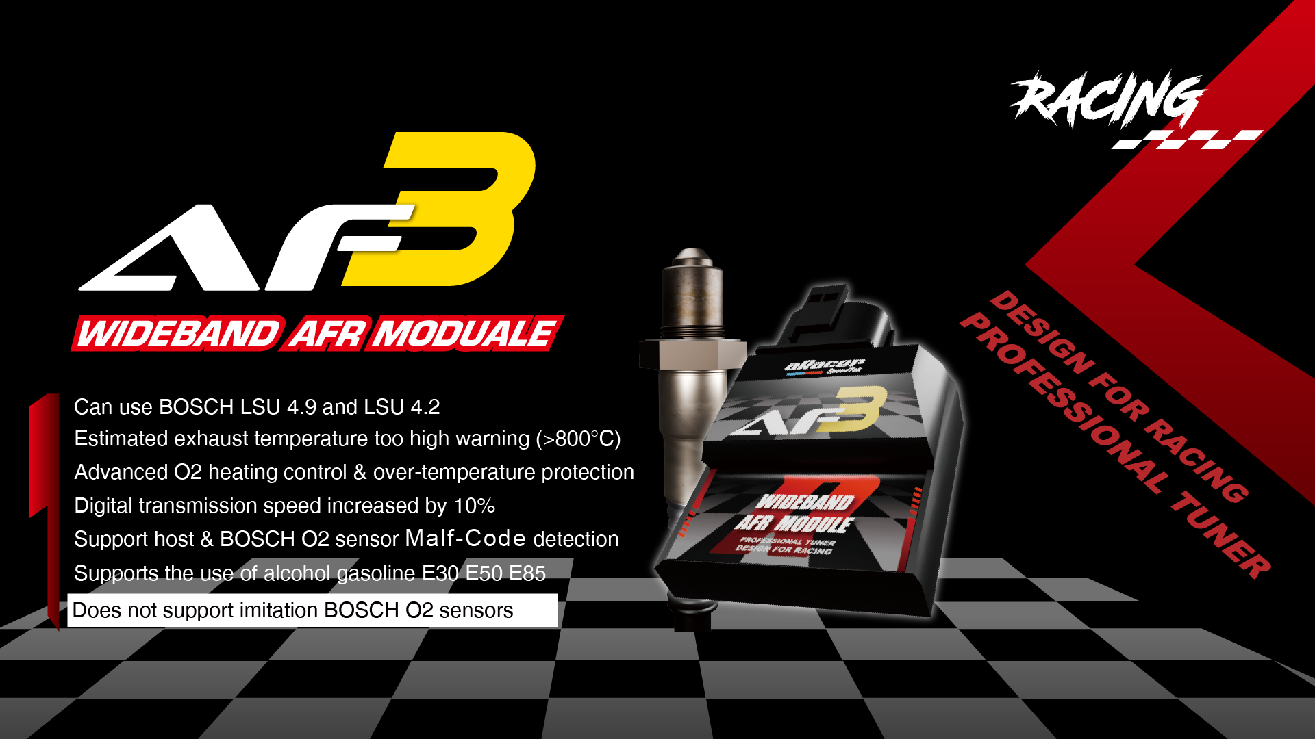 อ๊อกซิเจน เซ็นเซอร์ aRacer AF3 WideBand AFR Module | Shopee Thailand