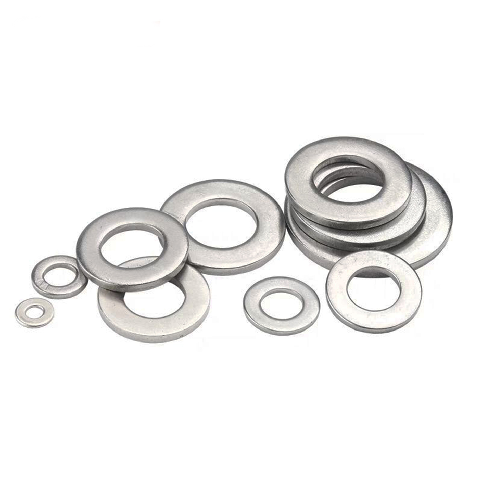 แหวนอีแปะ แหวนรอง สแตนเลส 304 ขนาด M5 Flat Washer Stainless Steel 304 DIN125. | Shopee Thailand