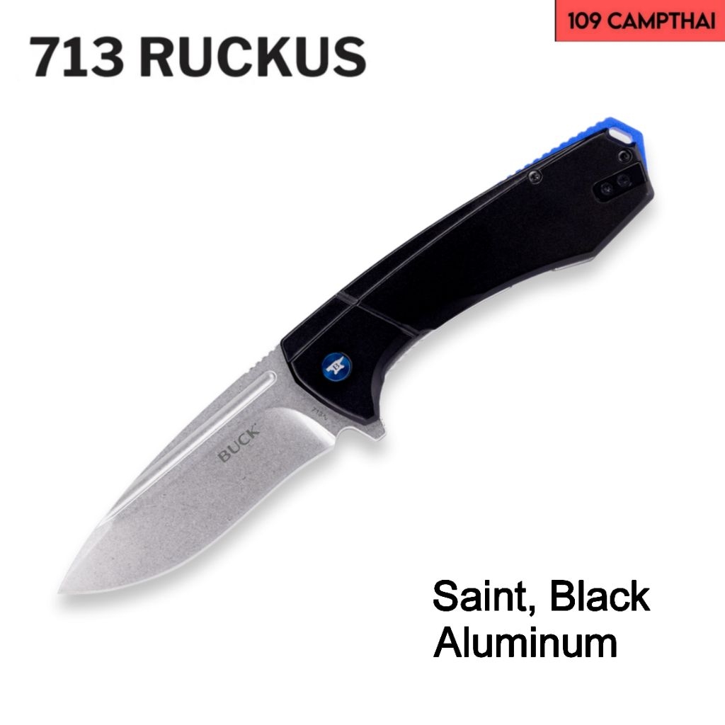 มีดพก BUCK เเท้ รุ่น 713 Ruckus มีดพับแบบ Frame Lock ด้ามจับ Anodized ...