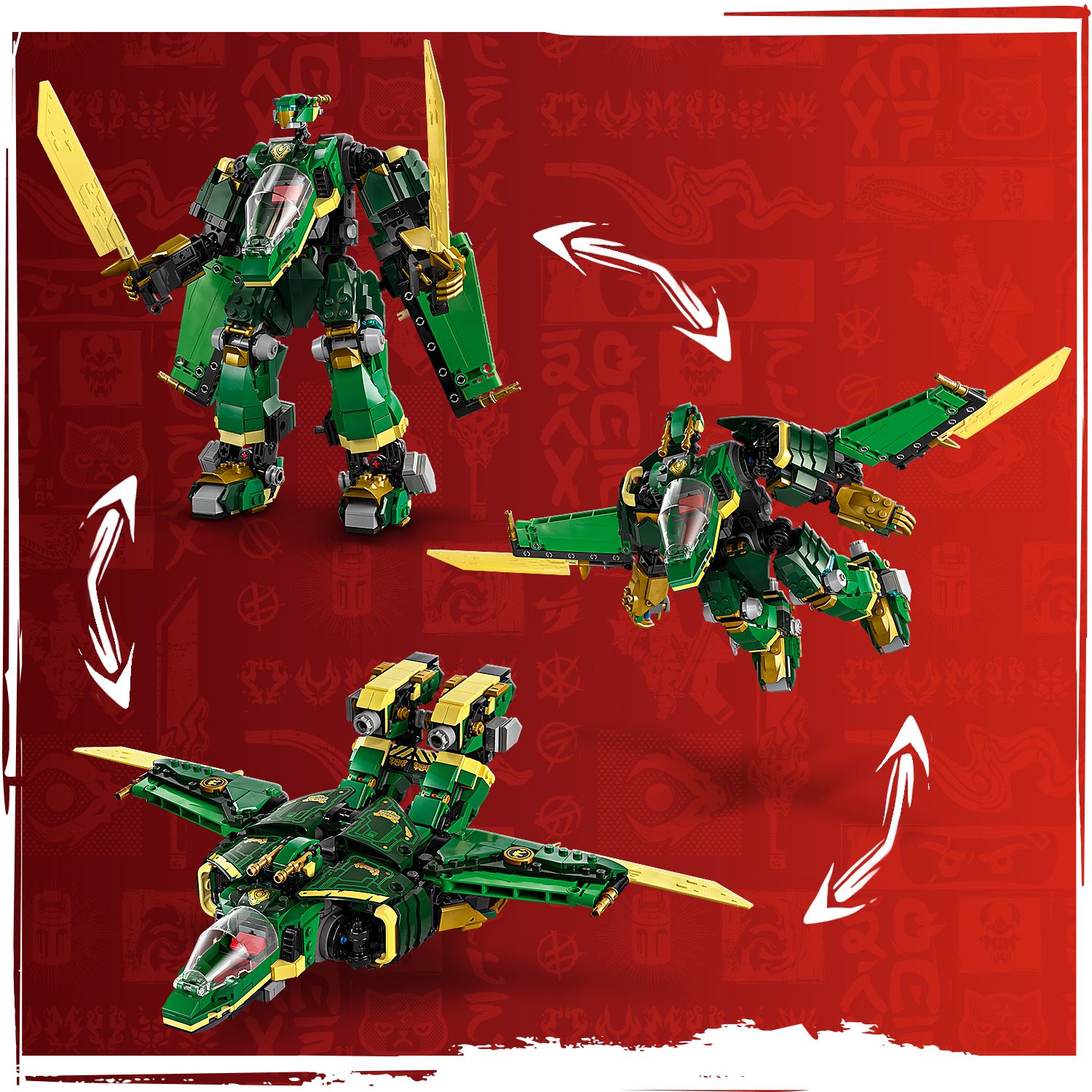 LEGO NINJAGO 71845 Lloyd’s Jet Mech (1112 Pieces) | Shopee Thailand