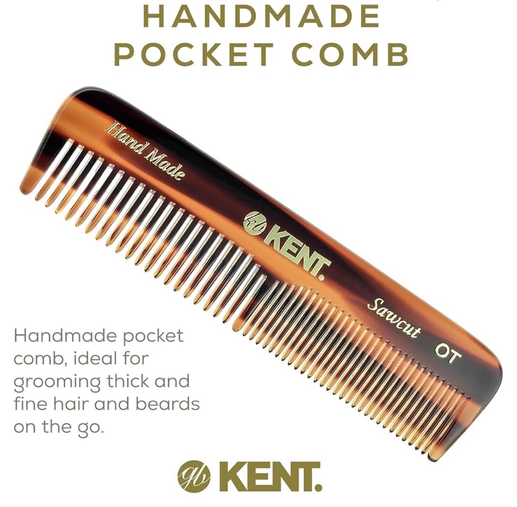 หวีพก KENT รุ่น OT Handmade 112mm Pocket Comb Thick/Fine Hair | Shopee Thailand
