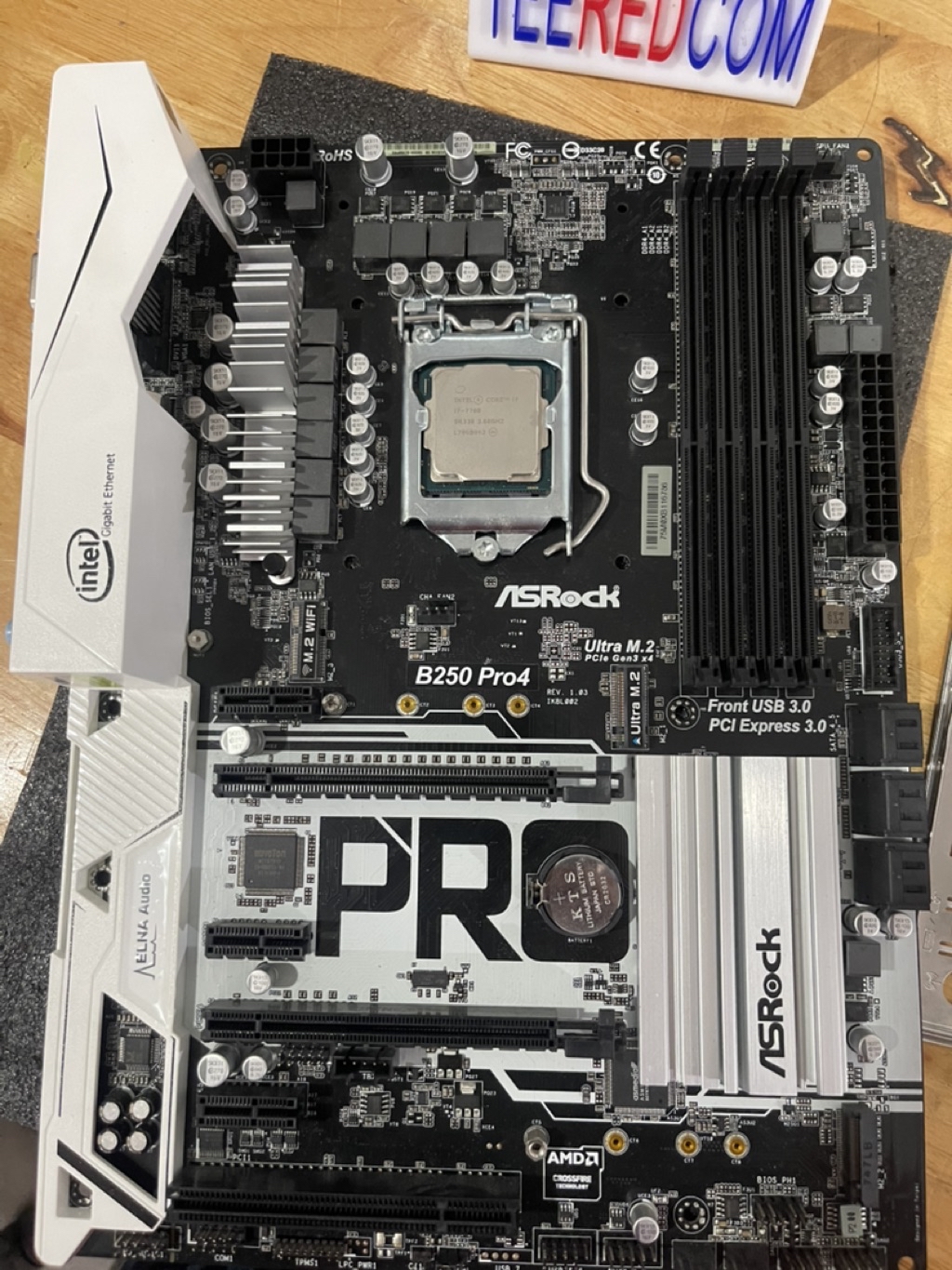 ชุด Mb Asrock B250 Pro4 + Cpu intel i7 7700 เเถมซิ้งค์เดิมintel ...