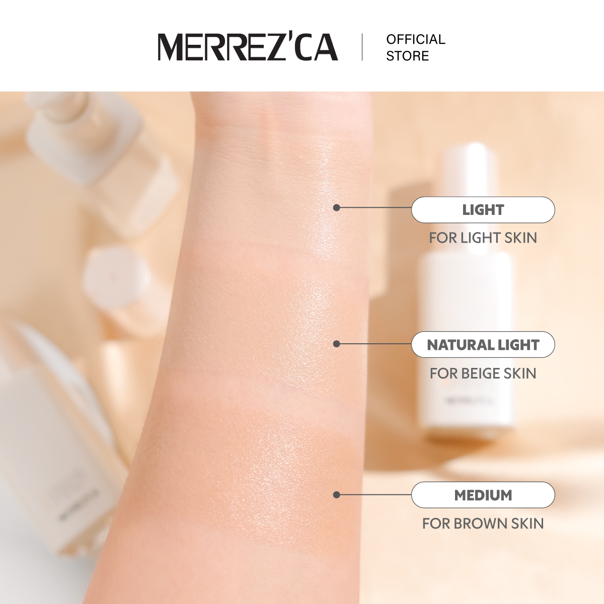 Merrezca Perfecting Foundation SPF+/PA+++ รองพื้นเนื้อบางเบา บำรุงผิว ...