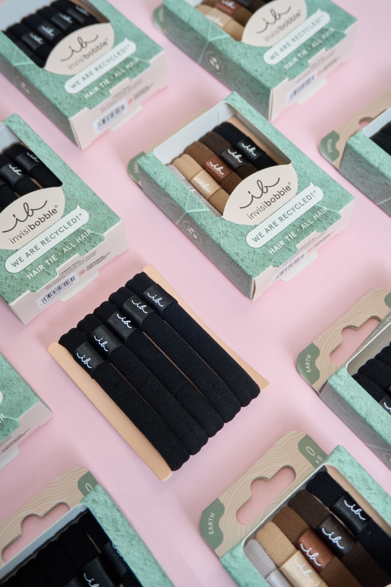 invisibobble ยางรัดผม ถนอมเส้นผม รุ่น Earth ยางรัดผมแบบผ้า สี Mocha (1 ...