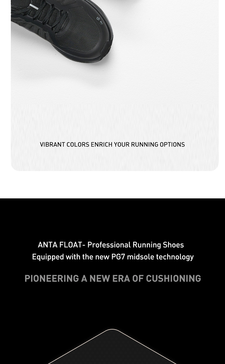 ANTA Float PG7 รองเท้าวิ่งเบาะสตรี 2E WideFoot รองเท้าผ้าใบกันน้ำ ...
