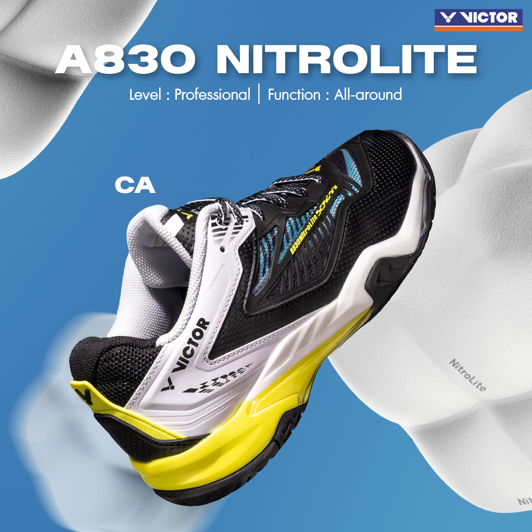 VICTOR รองเท้ากีฬาแบดมินตัน รุ่น A830 NITROLITE | Shopee Thailand
