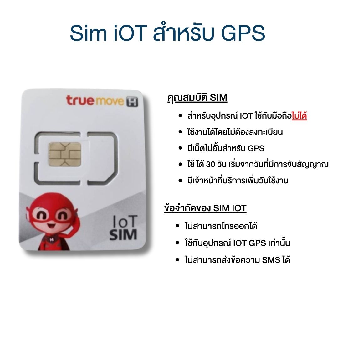 GPSDD iOT SIM สำหรับอุปกรณ์ GPS หรืออุปกรณ์ iOT ใช้กับโทรศัพท์ไม่ได้ ...