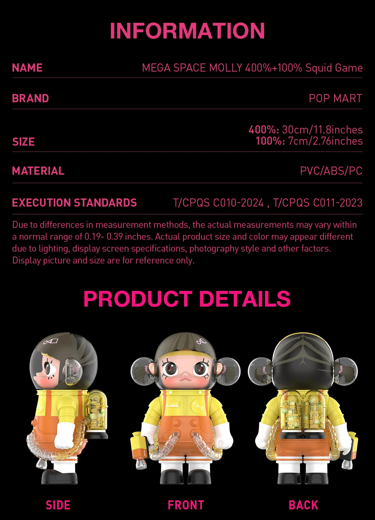 [พร้อมส่งจากไทย] MEGA SPACE MOLLY 400%+100% SQUID GAME ของใหม่ในซีล ...