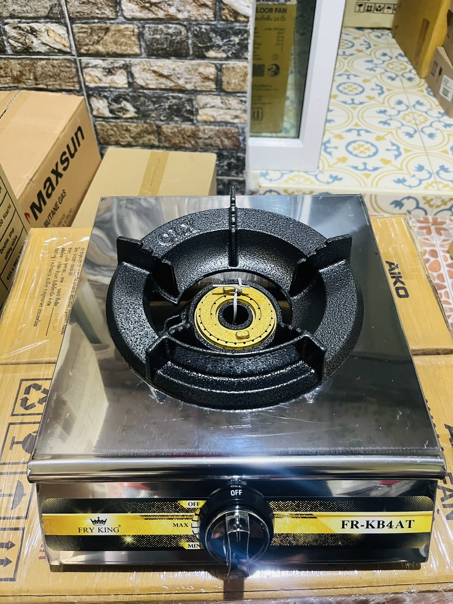 FRY KING เตากล่องเดี่ยว หัวเตาเหล็กหล่อ KB4 ออโต้ รุ่น FR-KB4 / FR ...