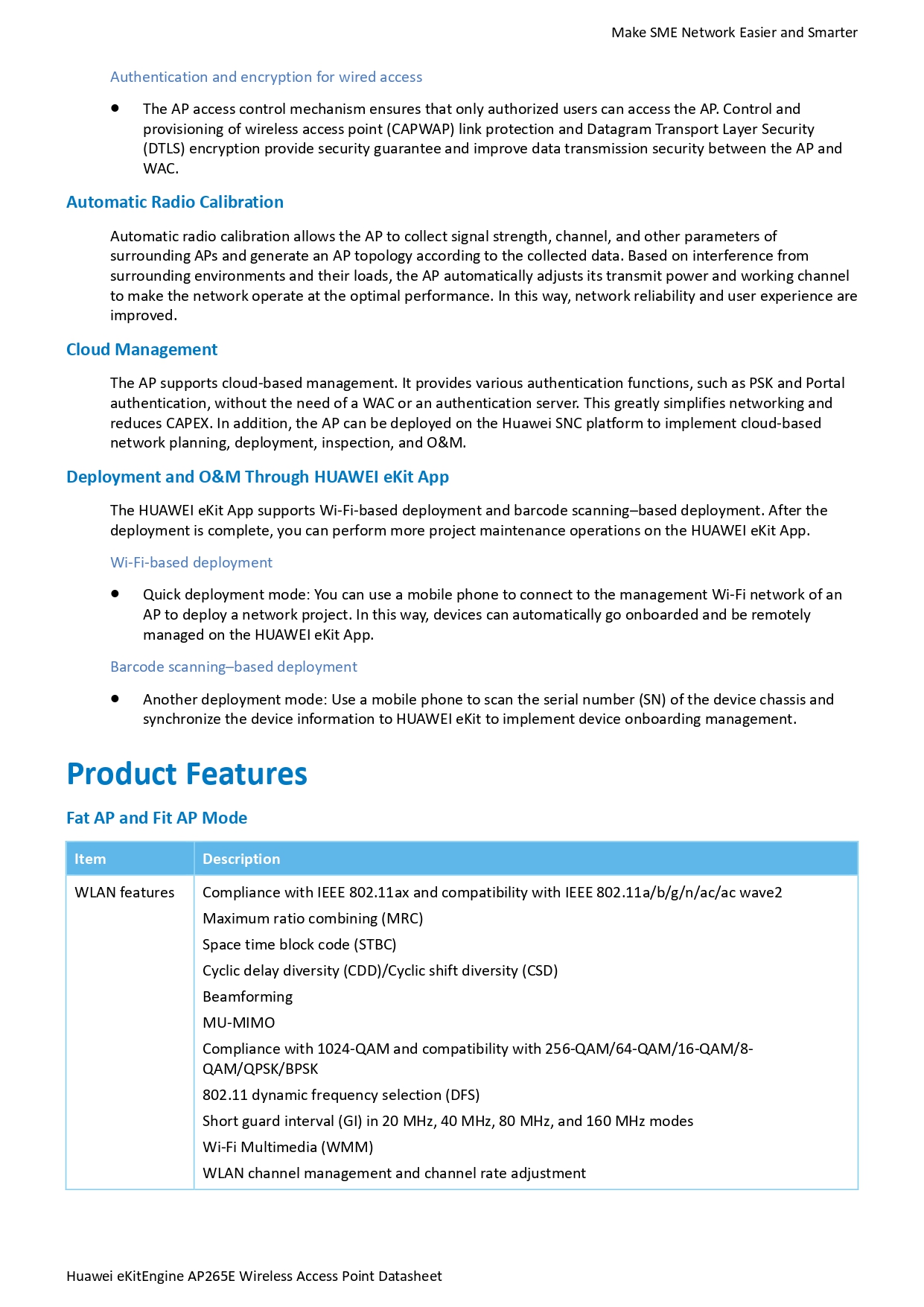 Huawei AP265E - WiFi6 indoor Dual Band AP, smart antenna | Shopee Thailand