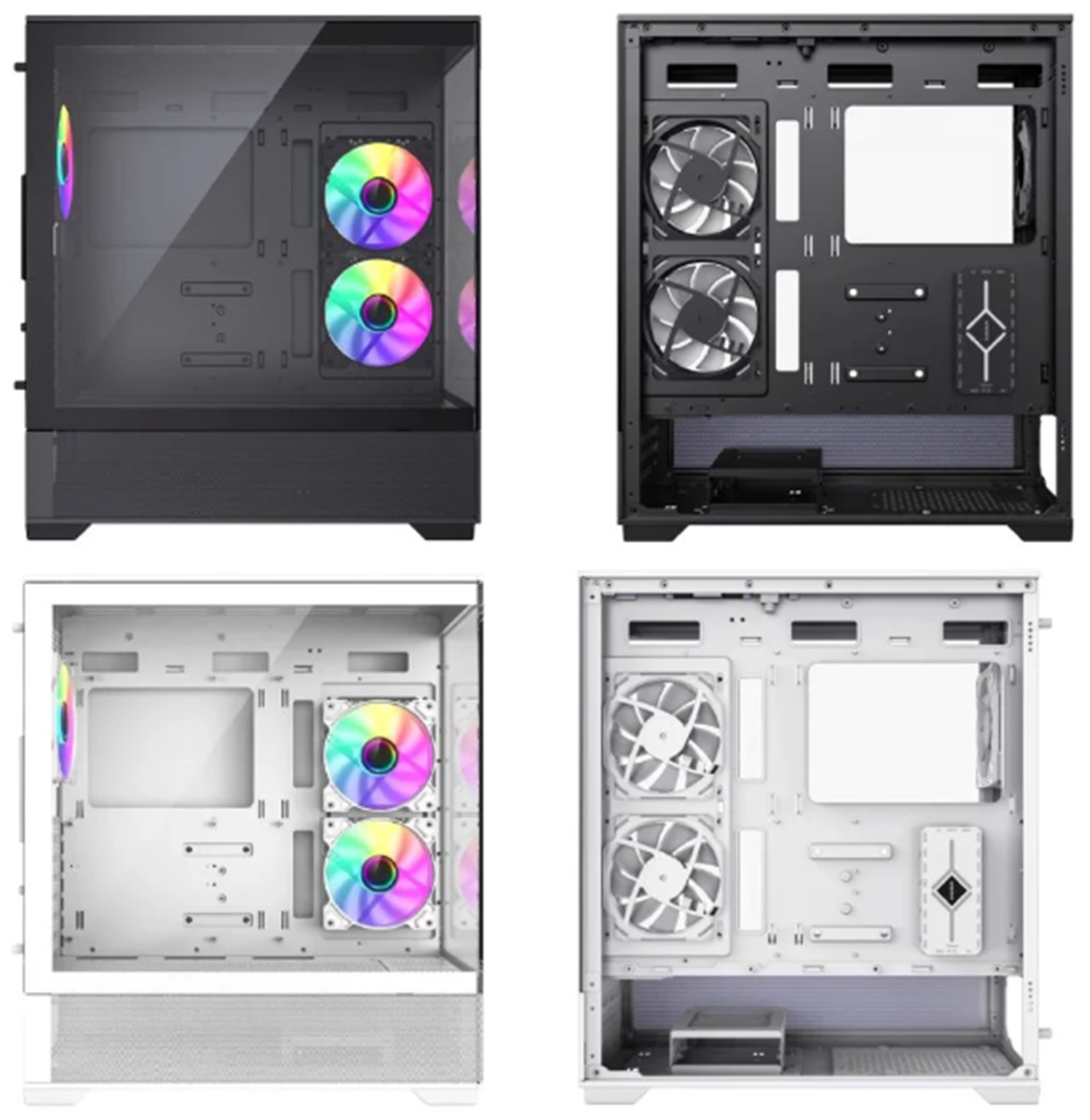 เคสคอมพิวเตอร์มีพัดลมให้ 3 ตัว Cold Cool C5 Case ATX / (Black CAS-CCC ...