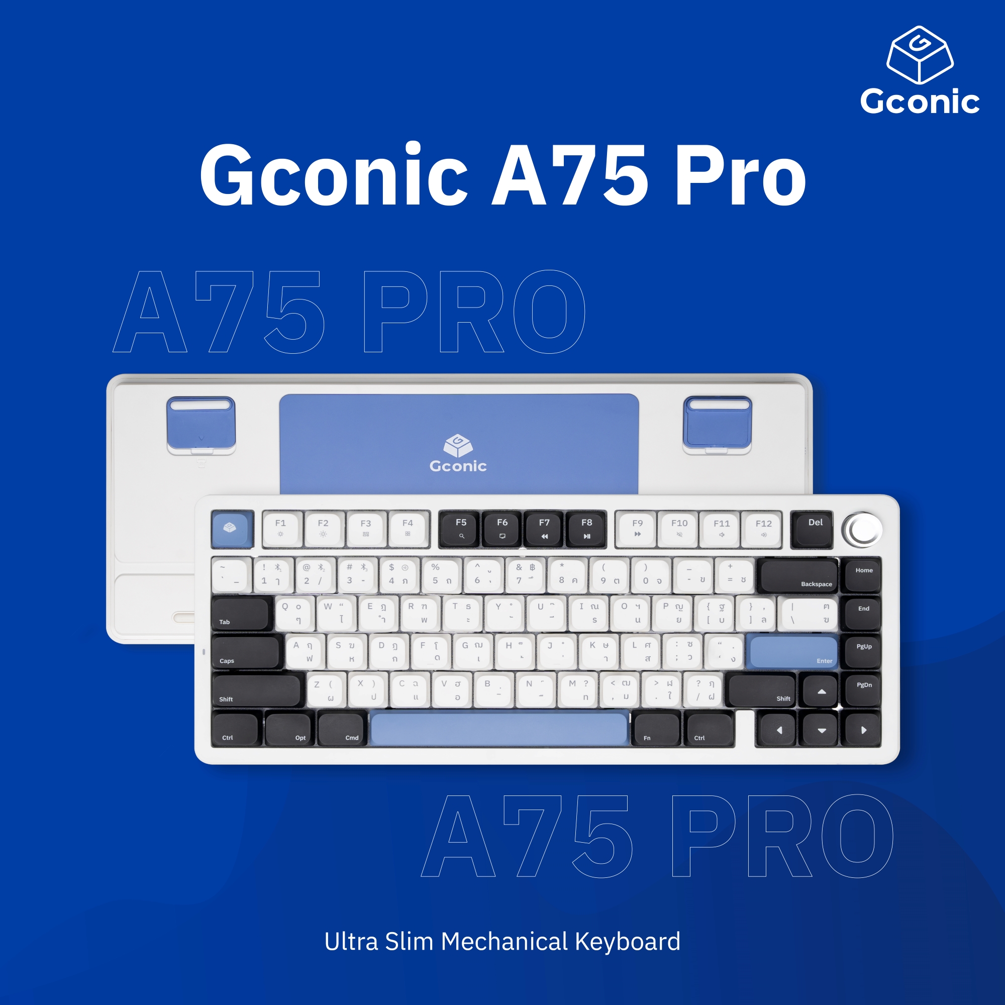 Gconic A75 Pro Ultra Slim Mechanical Keyboard | Shopee Thailand