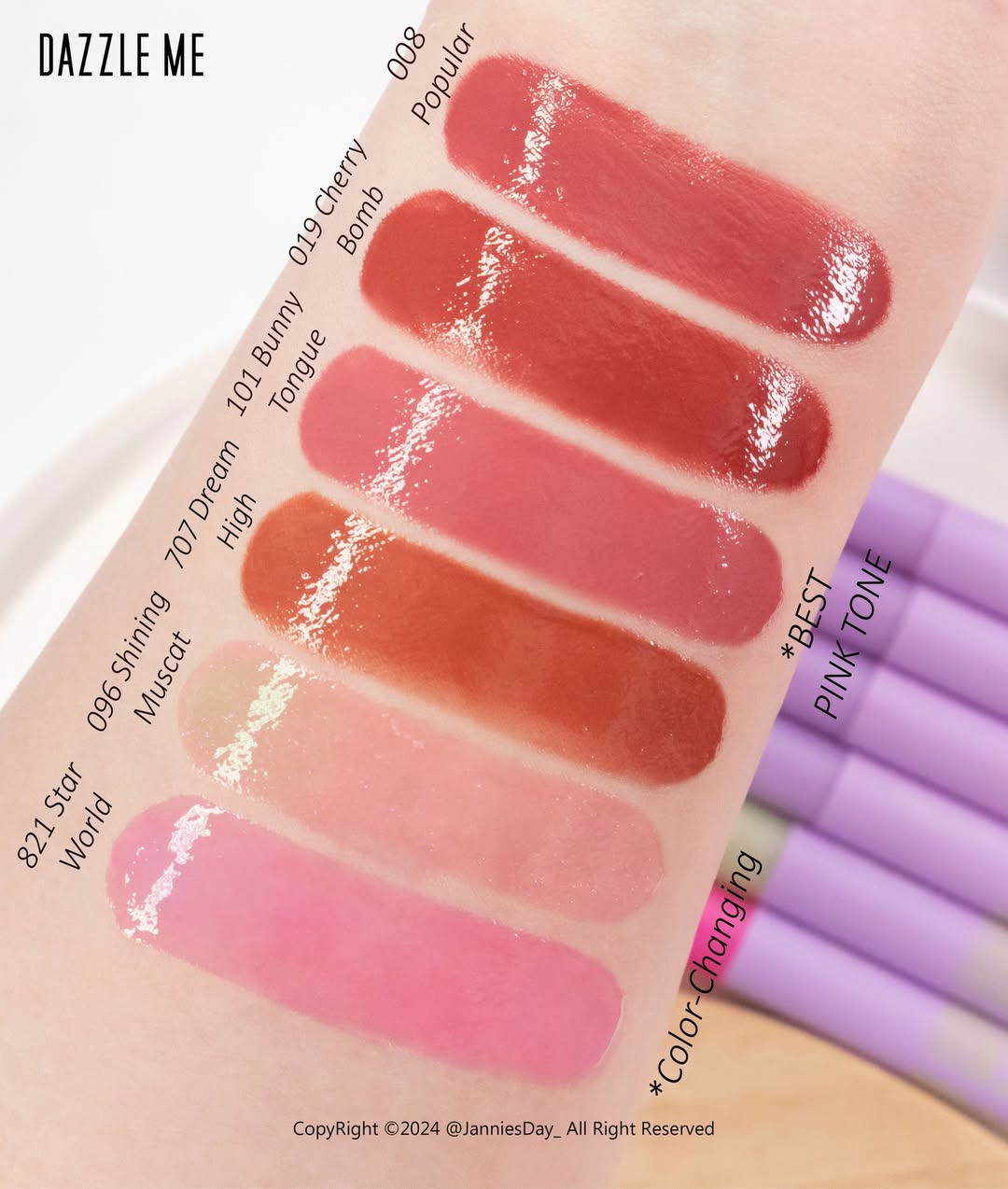 Dazzle Me ลิปคลิก เนื้อละลาย ปากฉ่ำ Color Chrome Melt to Dew Lip Click ให้พินิชลิปกลอส | Shopee ...