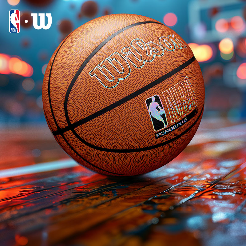 WILSON NBA Forge Plus ลูกบาสเกตบอล PU 100% Size 7 WZ2016801XB7 Official ...