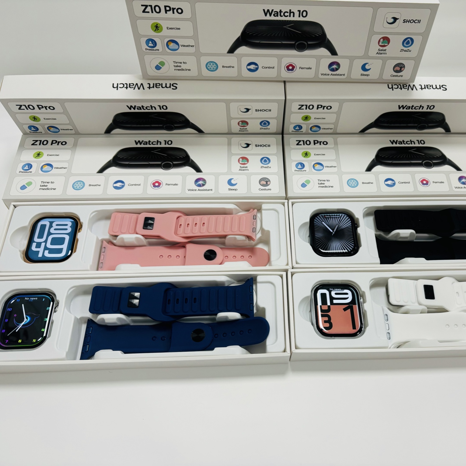 Z10 Pro Smartwatch นาฬิกาอัจฉริยะ สัมผัสได้เต็มจอ heart rate motion ...