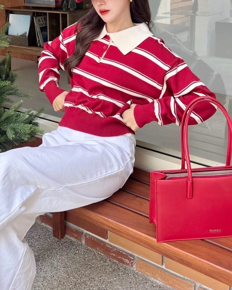 เสื้อโปโลแขนยาวผ้าไหมพรมทอลาย งาน WARIN กระดุมหน้า WRPL0020 | Shopee ...