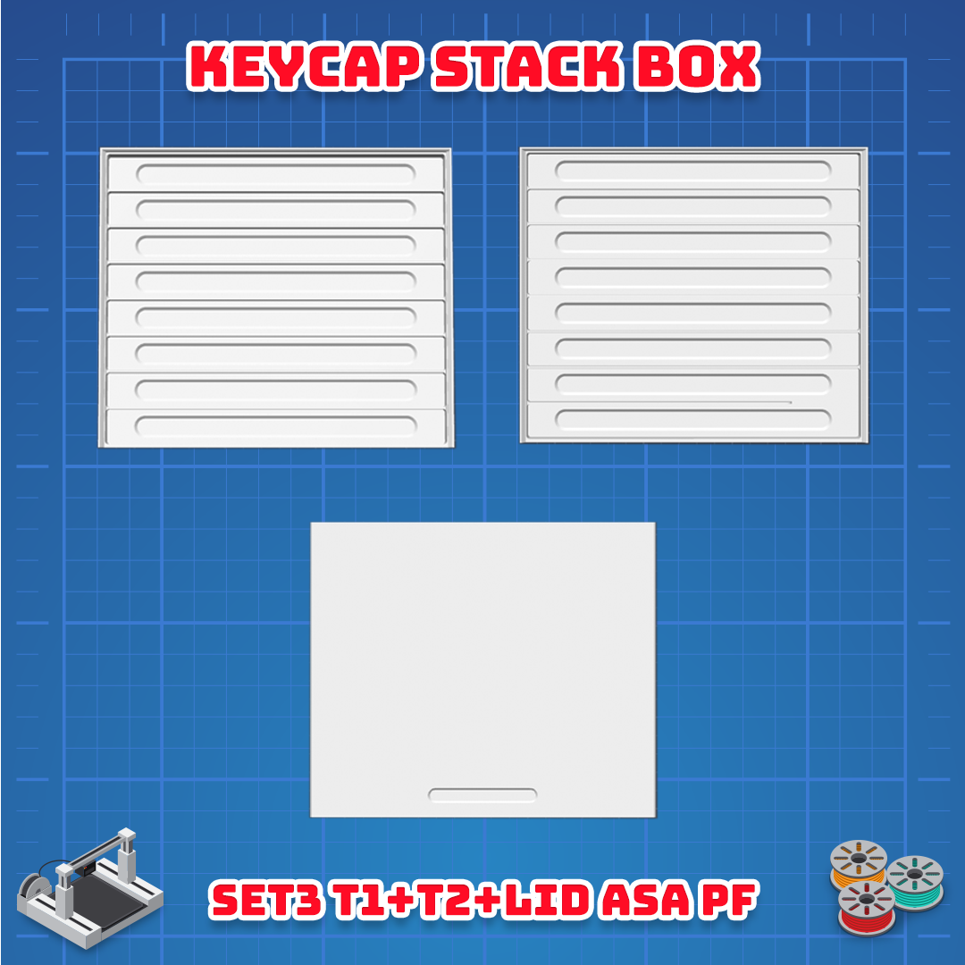 3DLabo Keycap stack box (3d print) กล่องใส่ Keycap เท่านั้นนะครับ ...