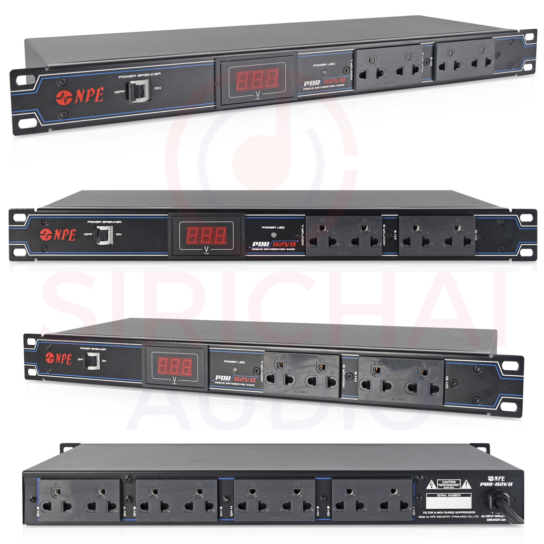 ปลั๊กแร็ค NPE รุ่น PDR112V II (PDR-112V II NPE Power Distribution Rack PDR-112V II) | Shopee ...