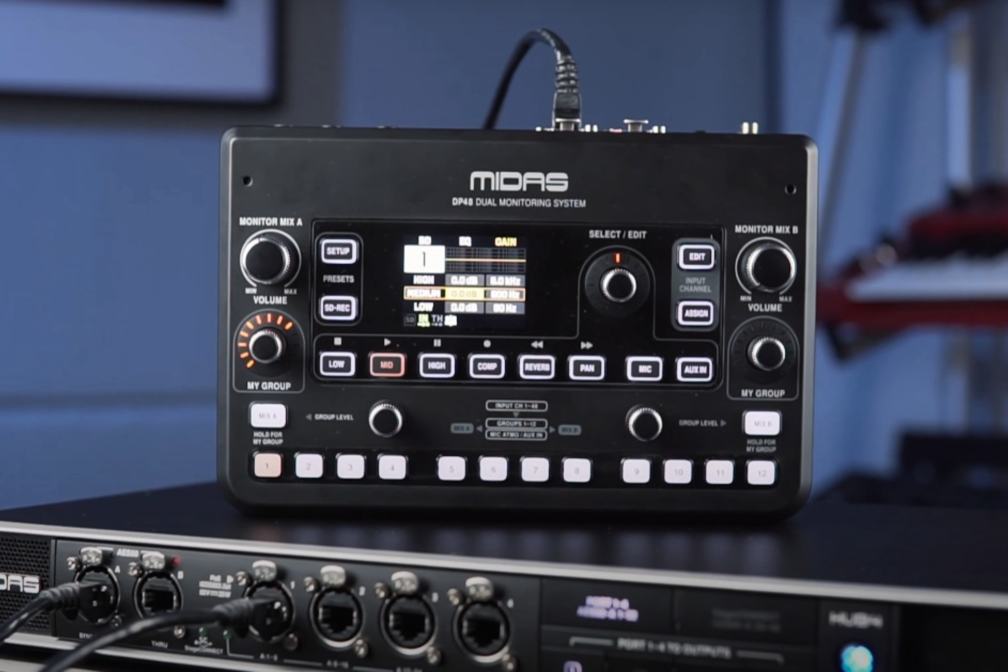 Midas DP48 มิกเซอร์มอนิเตอร์ 48 แชนแนล สำหรับมิกซ์มอนิเตอร์ในสตูดิโอ ...