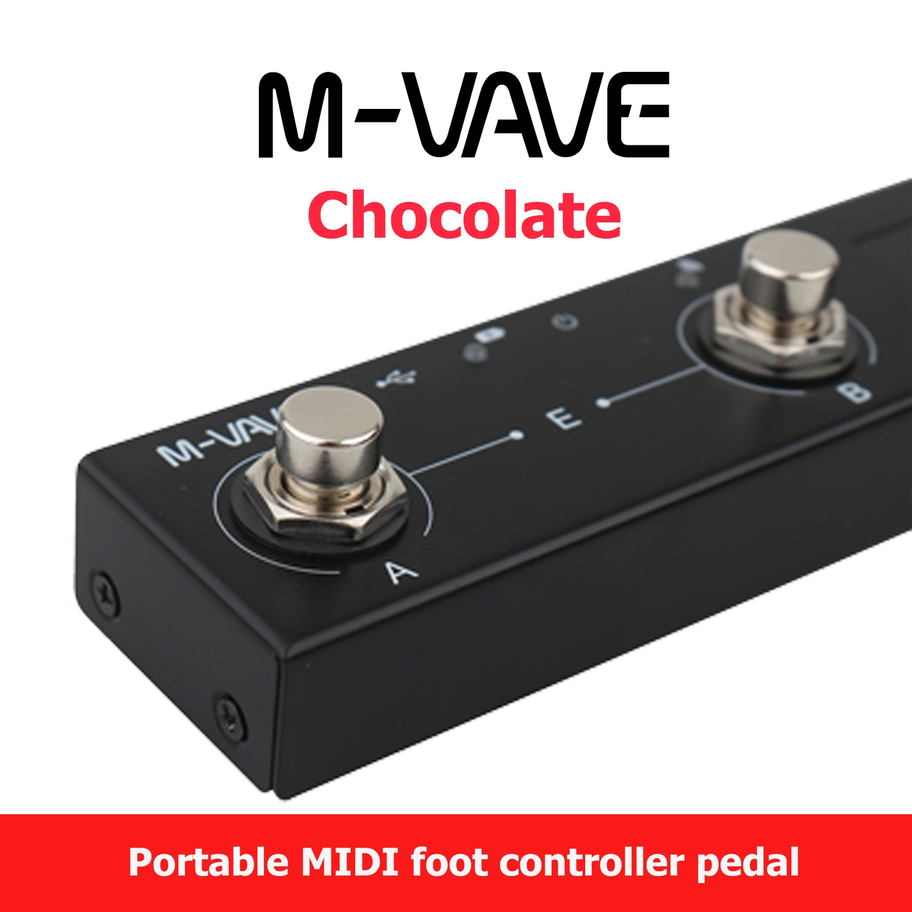 M-VAVE Chocolate ฟุตสวิตช์ Portable MIDI Foot Controller Pedal Wireless MIDI pedal | Shopee Thailand