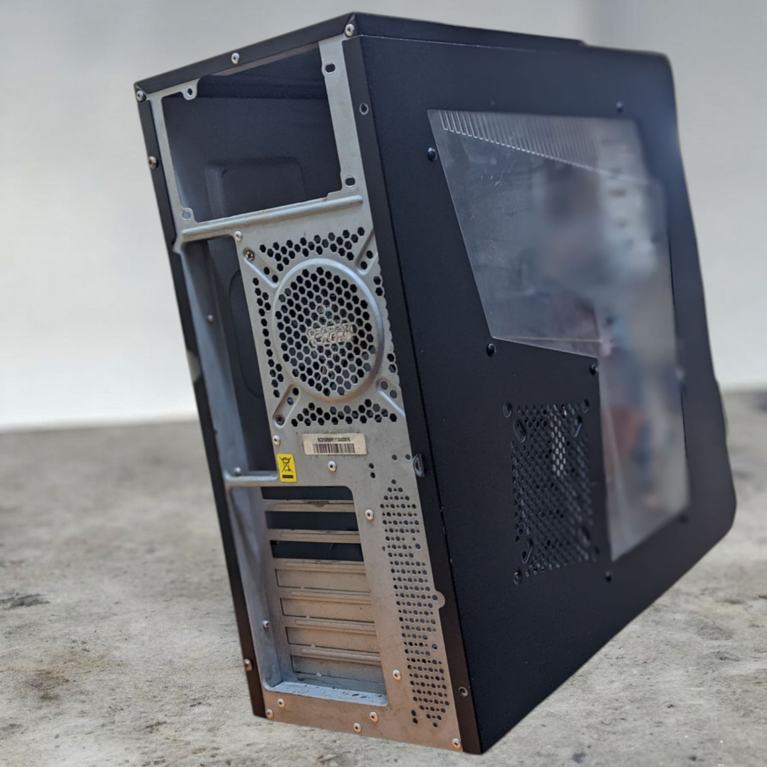 CASE (เคสเปล่า) (เคสคอม) COOLER MASTER ELITE 310 (BLACK-Red) (มือสอง. ...