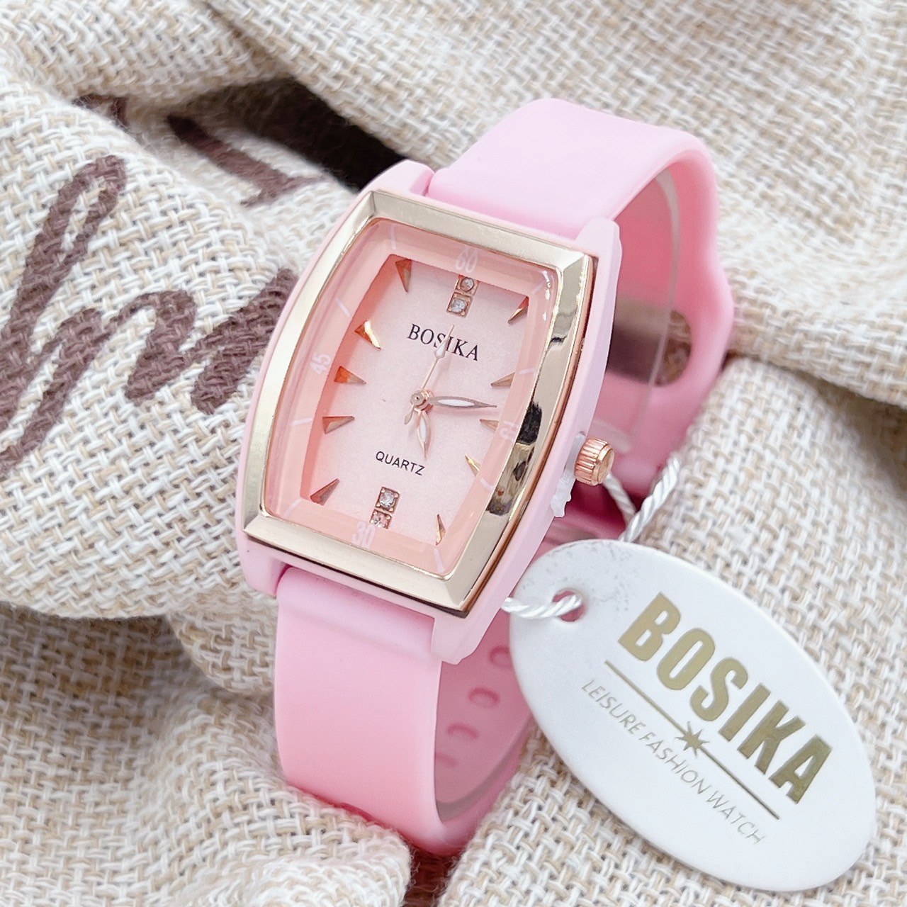 นาฬืกาข้อมือ BOSIKA สายซิลิโคลน ทรงสวยมาก | Shopee Thailand