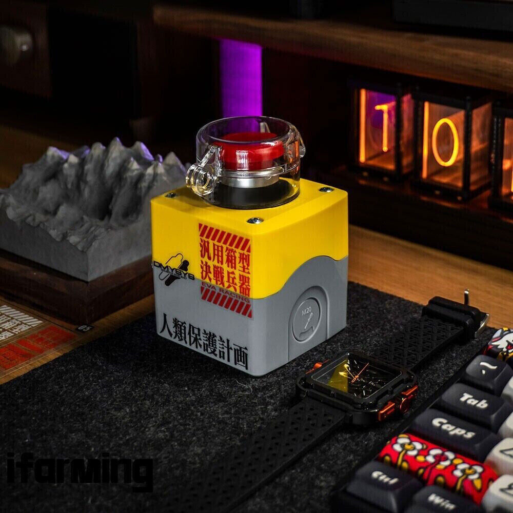 ปุ่ม เปิด-ปิด ต่อพีซี PC Switch DIY Nuclear Bomb Button Style Push ...