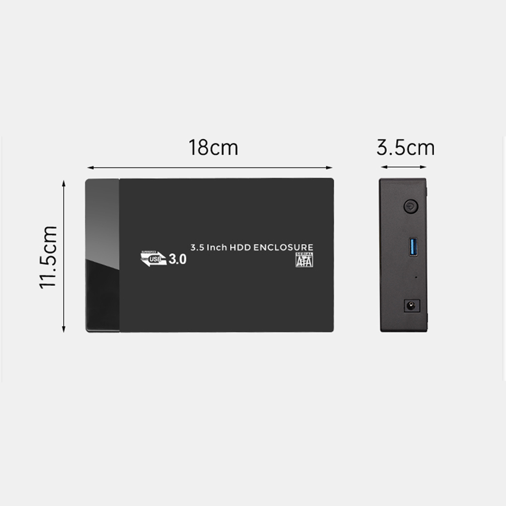 Portable Enclosure USB 3.0 2.5 / 3.5 inch Hard Drives Enclosure Shock ...