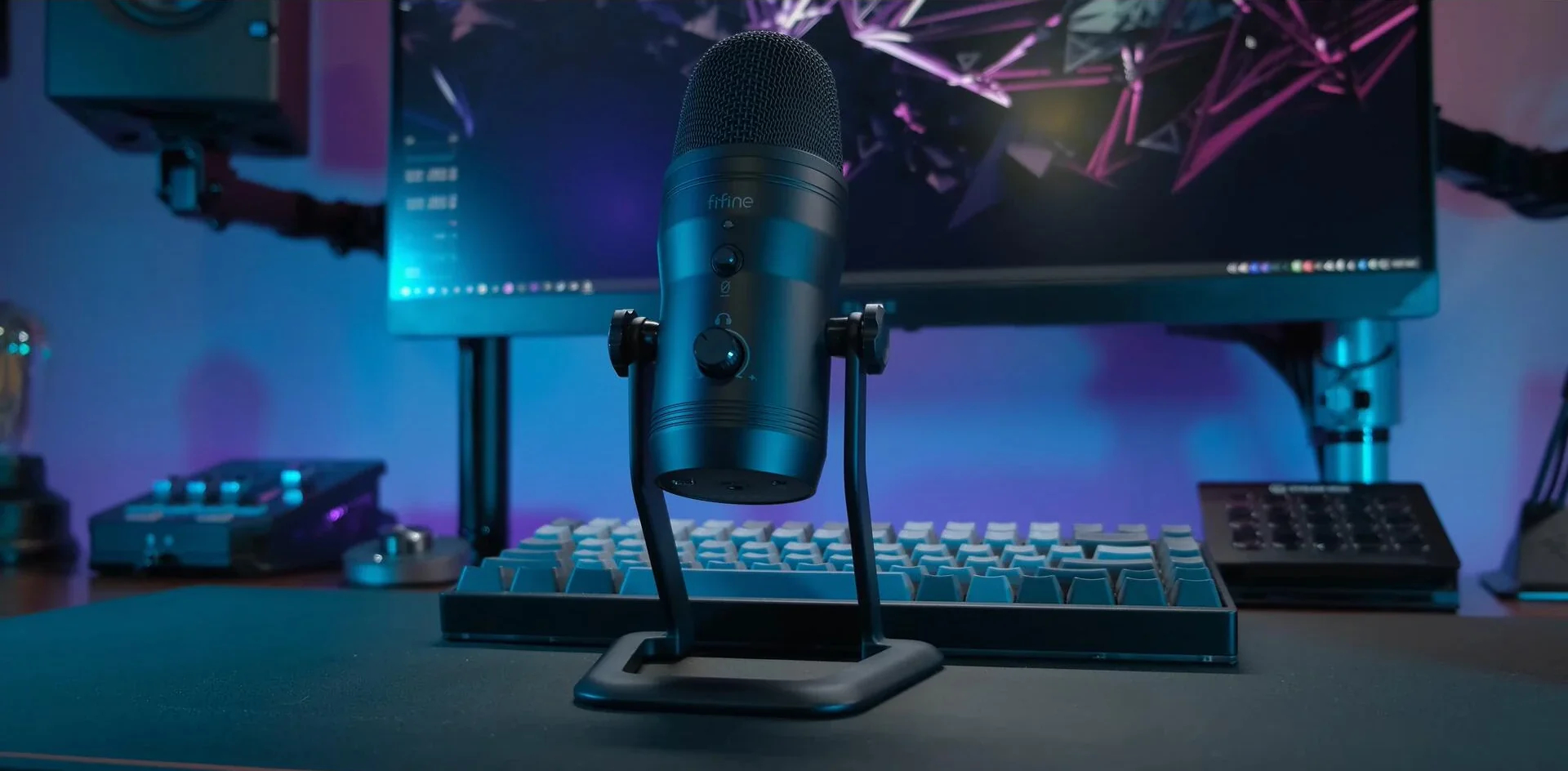 FIFINE K690 ไมโครโฟน USB คอนเดนเซอร์ 4 รูปแบบการรับเสียง รับประกันศูนย์ 1 ปี ไมค์สตรีมเมอร์ พอด ...