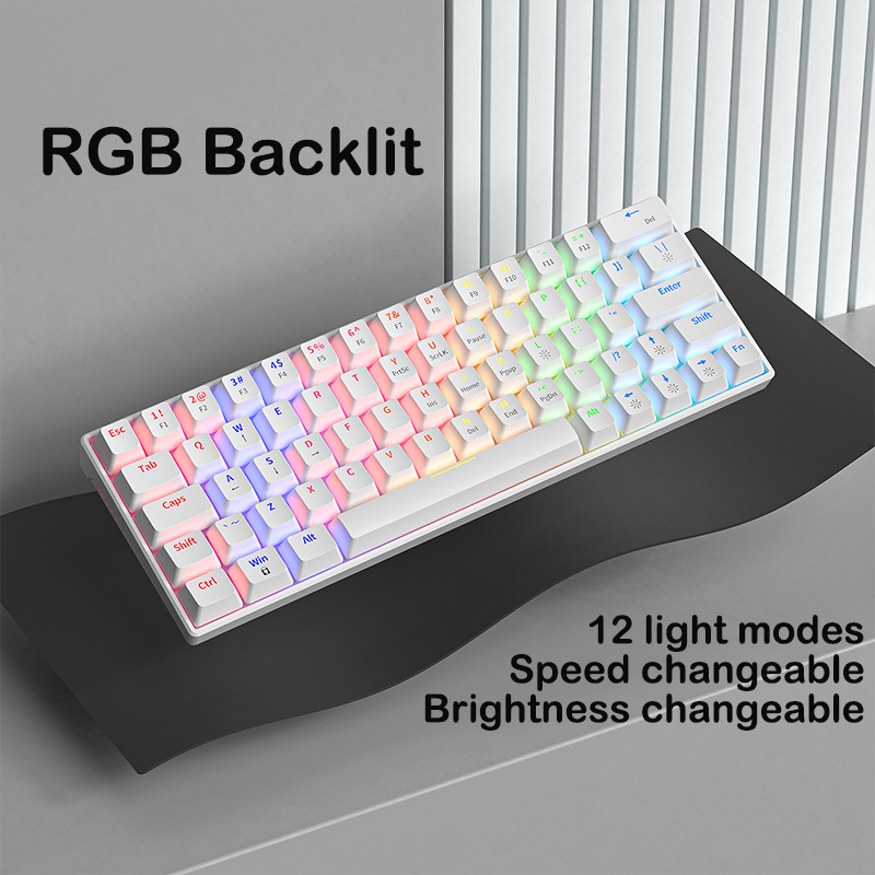 ZIFRIEND KA646 Mini Keyboard Computer Mechanical Keyboard USB type-c ...