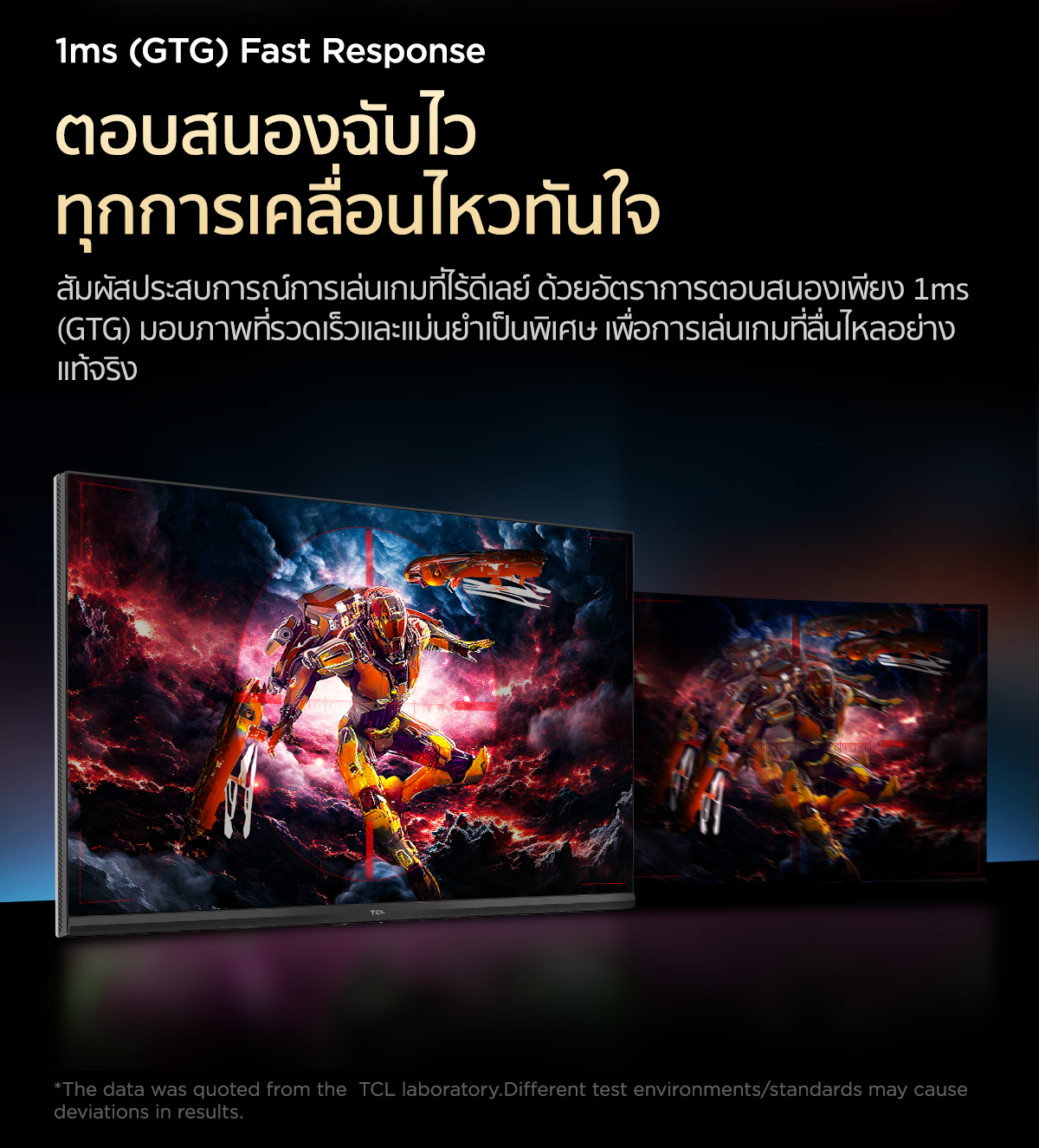 TCL QD-MiniLED Gaming Monitor 25 นิ้ว รุ่น 25G64 FHD 300 Hz, 1ms (GTG ...