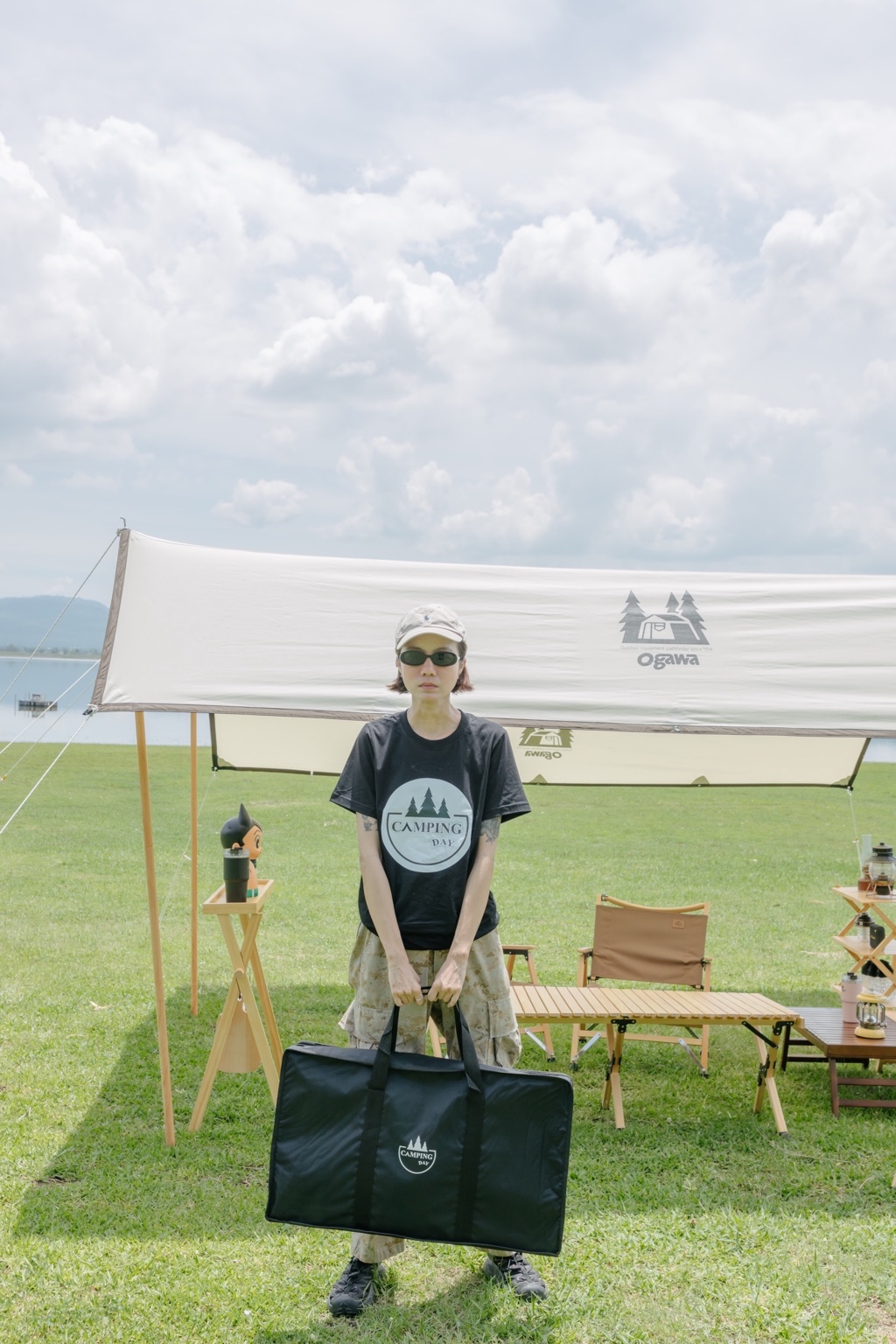 ราวไม้แขวนอุปกรณ์แคมป์ปิ้ง WOOD HANGING RACK CAMPING DAY พร้อมส่ง ...